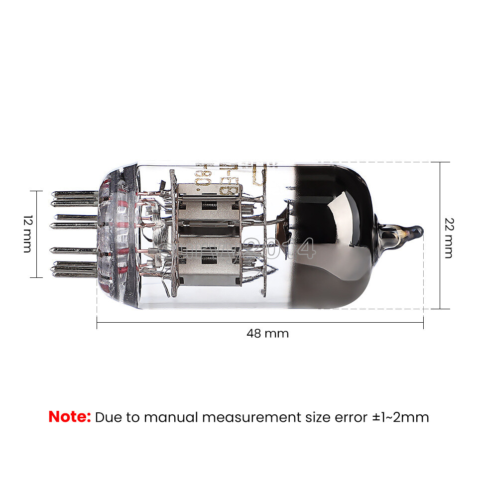 2Pcs 6H2N-EB Vacuum Tube Amplifier Electron Tube Valve Replace 6N2 6H2N ...