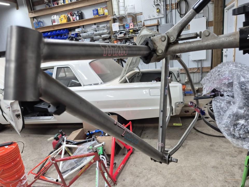 Vintage Titan Compe Titanium Bike Frame 16.5" Yowsers Rare | eBay