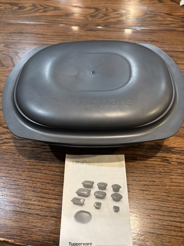 NEW Tupperware Ultra Pro 2L 2.1 Qt Ovenware w/ lid Smoke grey | eBay