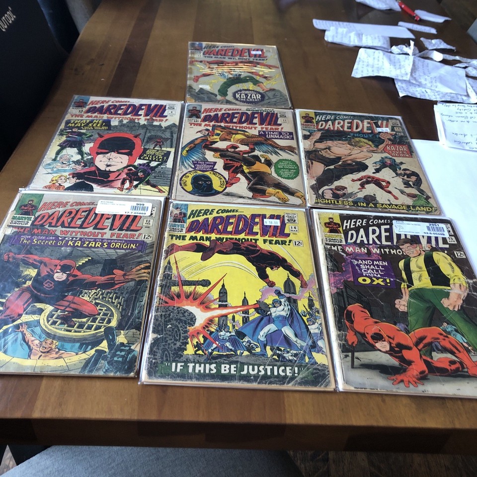 Silver Age Daredevil Issues 9-24 Lot Of 7 Good to Fair Condition ...
