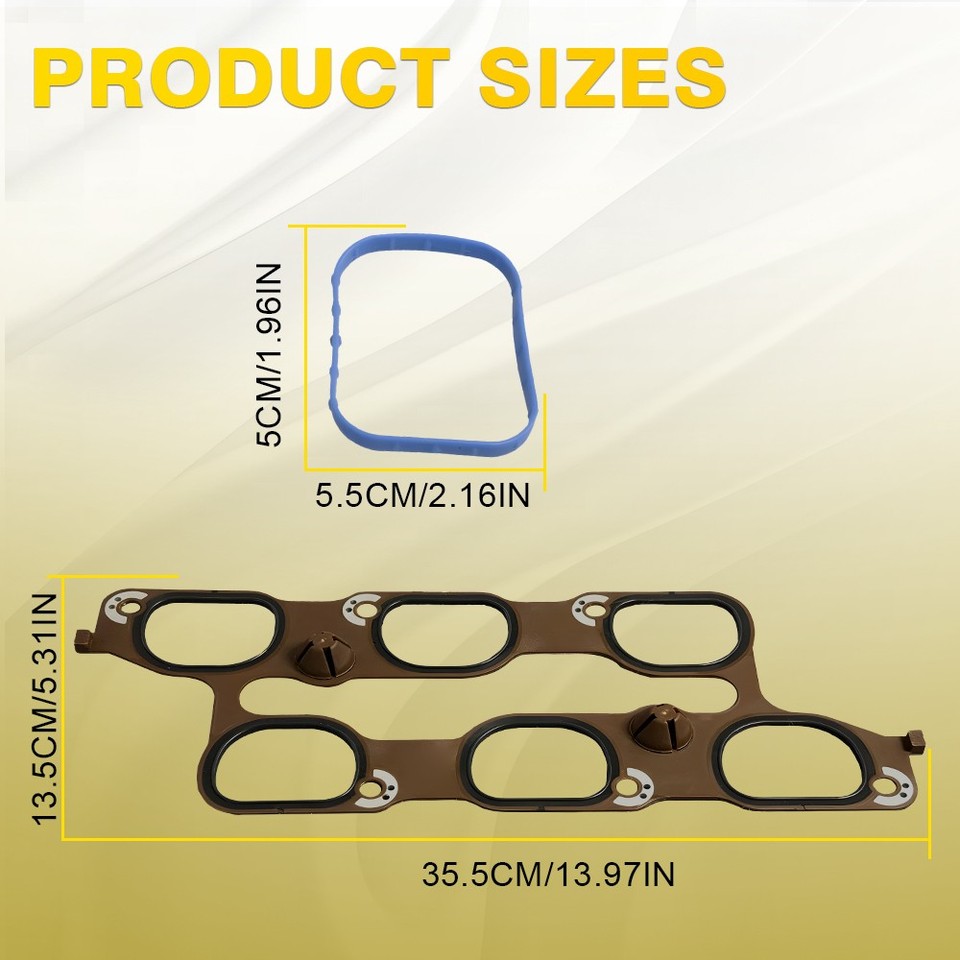 Cylinder Intake Manifold Upper Lower Gasket Set for Buick for Chevy ...