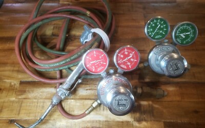 Harris Eutectic Maintenence Monitor Regulators and welding torch. Used ...