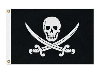 CALICO JACK PIRATE FLAG, All Sizes, Rackham Jolly Roger, Skull Swords ...