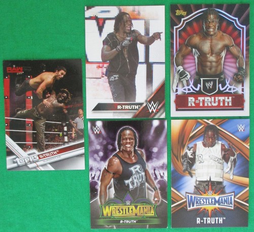 5 R-Truth Wrestling Cards WWE Wrestlemania Superstar | eBay