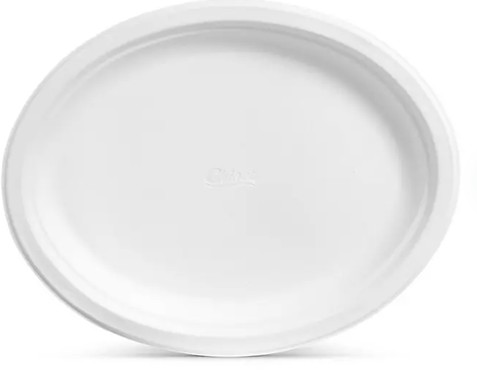 Chinet Classic Platter Paper Plate, 12.63" x 10", 100 ct. White Plates ...