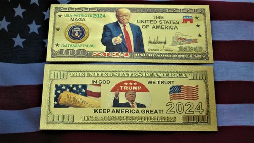 President Donald Trump Banknote 2024 Political History USA Gift MAGA ...