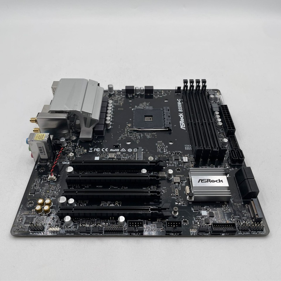 ASRock B550M-C AMD AM4 DDR4 mATX Motherboard - READ | eBay