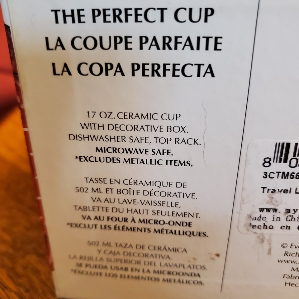 New Boxed Cypress Refresh Ceramic Travel Cup Mug 17 oz Cozy Cat W Scarf ...