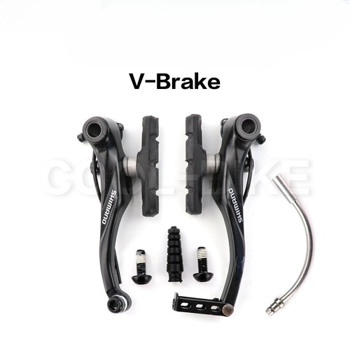 Linear V Brake Bicycle Brake Disc Brake Upgraded Black/Silver Front ...