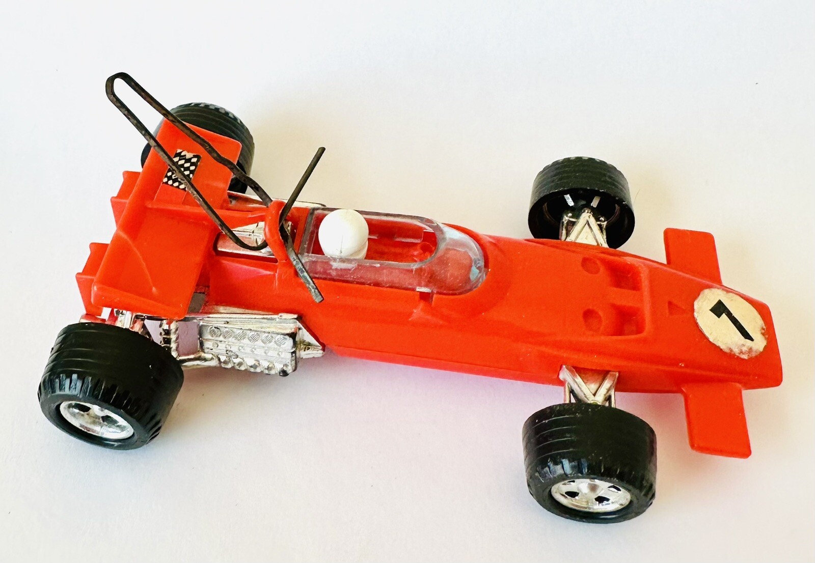 FUNMATE CAR VINTAGE RED PLASTIC MADE JAPAN #28 INDY F1 FORMULA 1 RACER ...