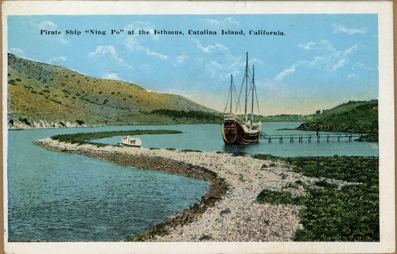"Pirate Ship 'Ning Po' at the Isthmus, Catalina Island, California" | eBay