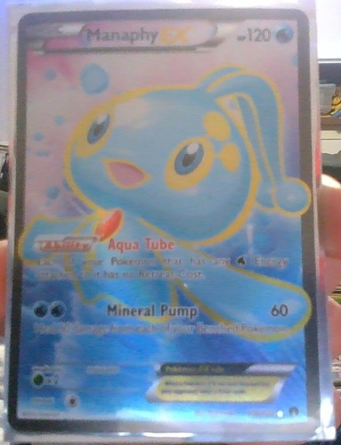 2016 Manaphy EX 116/122 XY BREAKPoint Full Art Ultra Rare Holo Pokemon ...