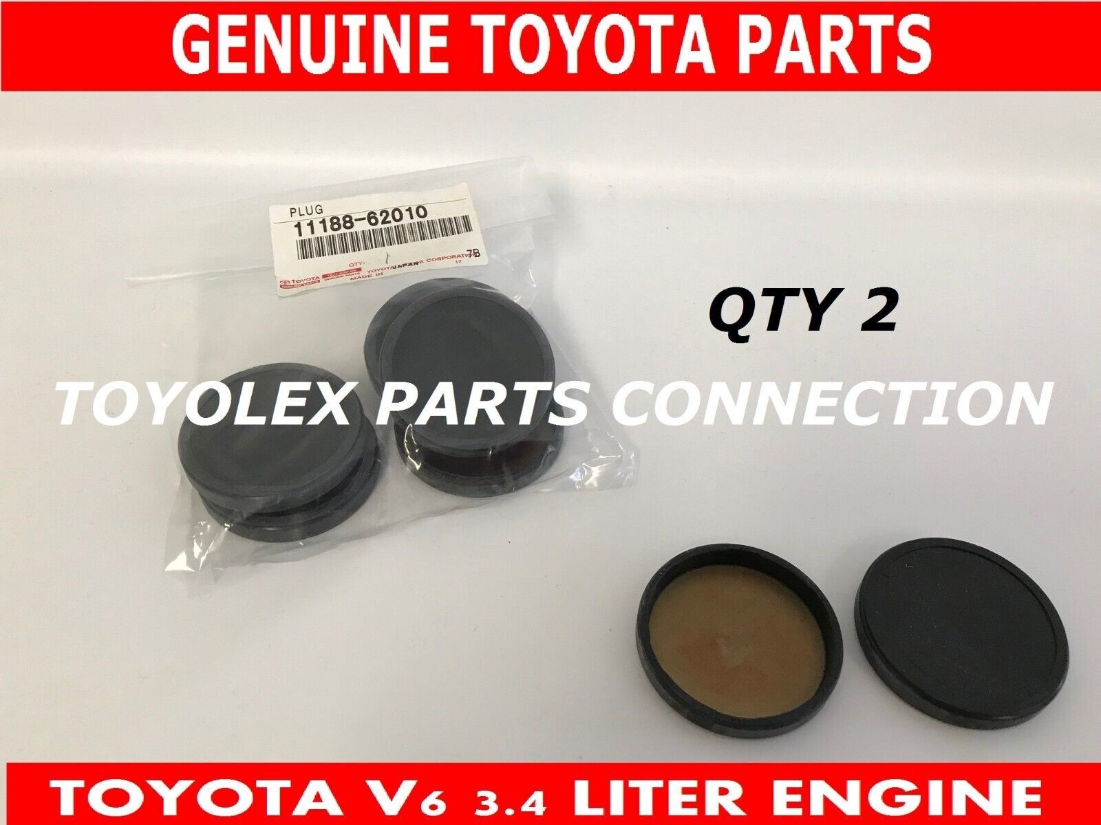 NEW GENUINE TOYOTA VALVE COVER WASHERS, GASKETS & SPARK PLUG TUBE SEALS ...