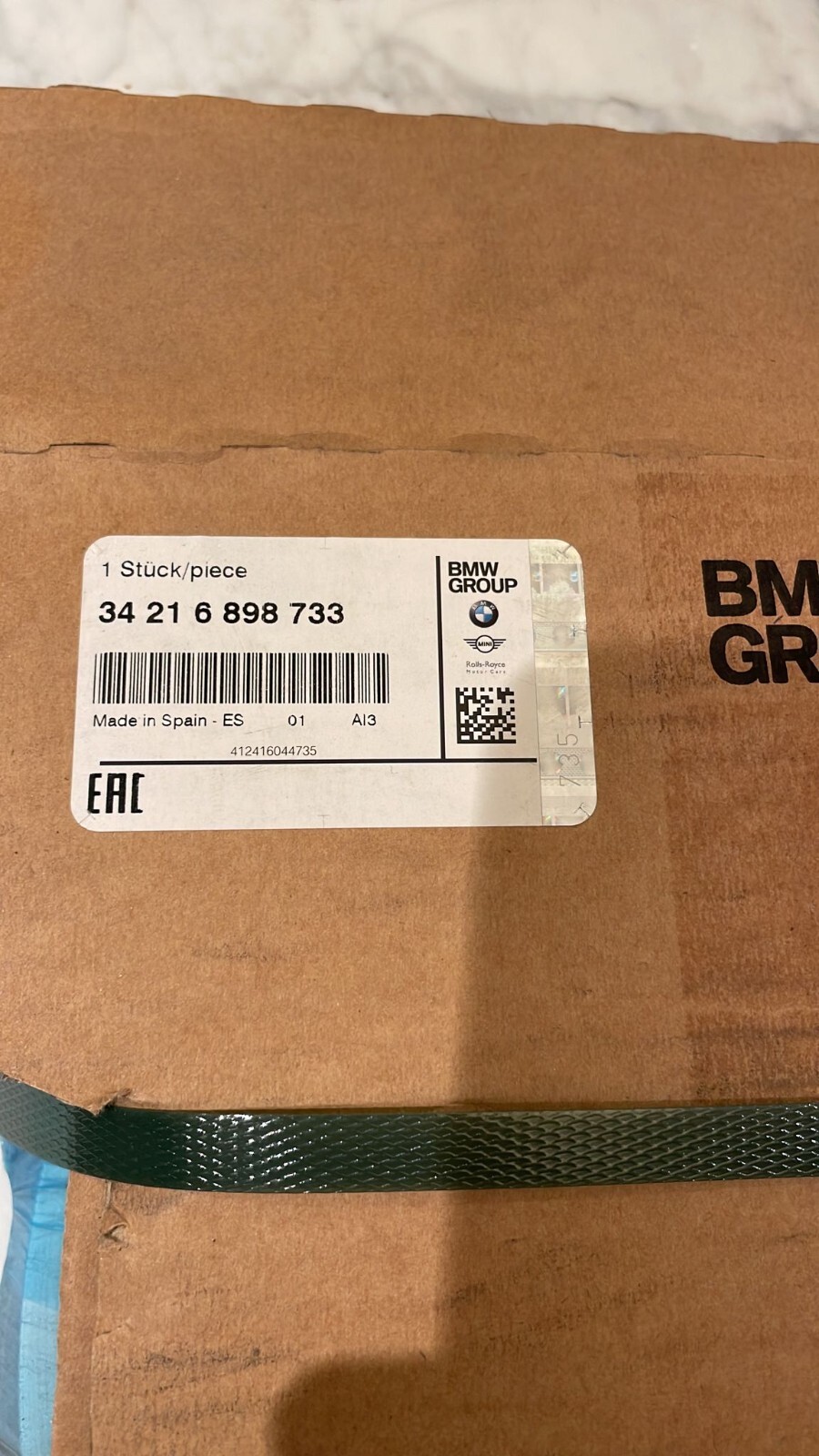 Genuine new BMW 535d 2014-2016 34216898733 Rear Disc Brake Rotor | eBay