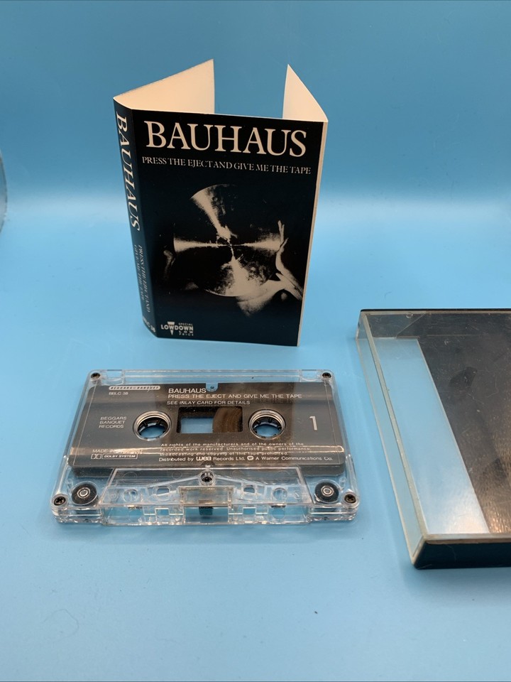 Bauhaus Press The Eject And Give Me The Tape Cassette Tape Live ...