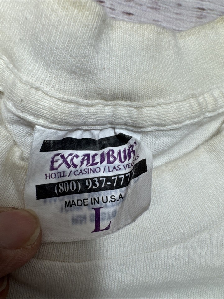 Vtg 90s Gyros World Of Terror Haunted House Fear grounds Shirt Sz Lrg ...