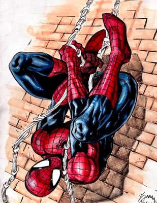 Spiderman Action Artwork (2) Fridge Magnet Lot Up | eBay