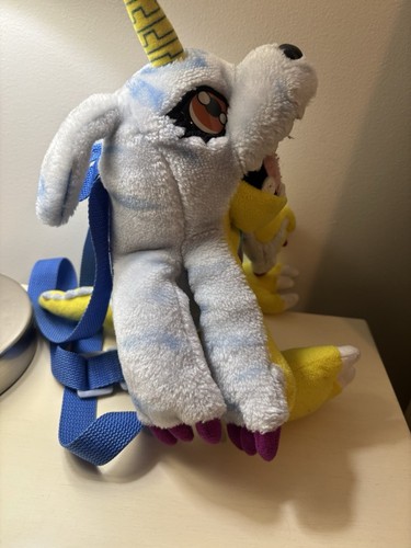 Digimon Vintage Gabumon Plush Backpack 2000 12in | eBay