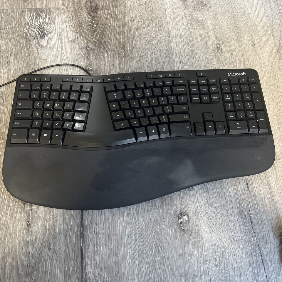 Microsoft Model 1878 Wired USB Ergonomic Keyboard | eBay