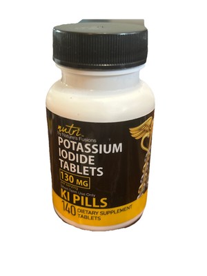 KI Potassium + Iodide Tablets 130 MG 140 Tablets Survival Kit | eBay
