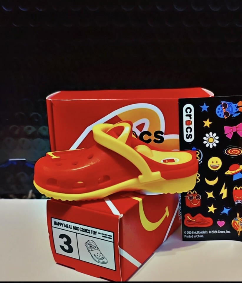 2024 McDONALD'S X CROCS HAPPY MEAL Box Mini Crocs #3 Key Chain💥 New! | eBay
