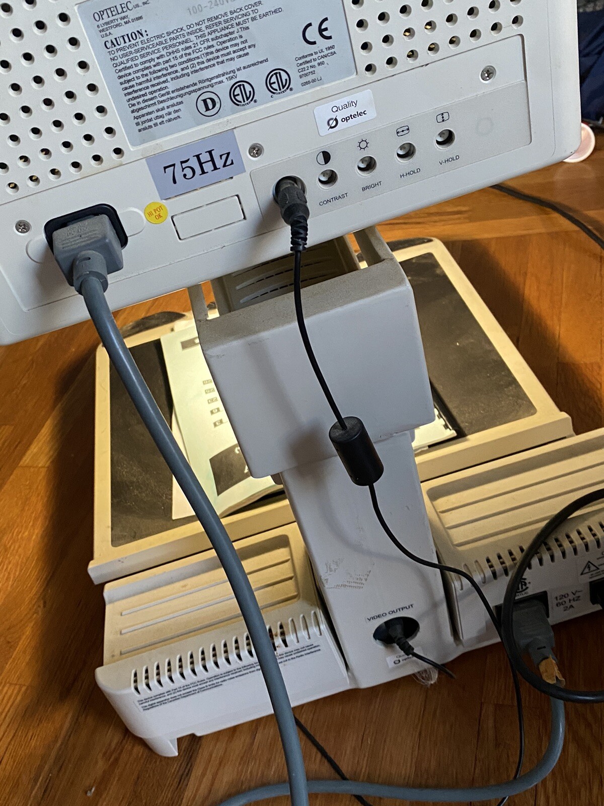 OEM Optelc Clearview 300 17" CRT Low Vision Magnifier Viewer Model No ...