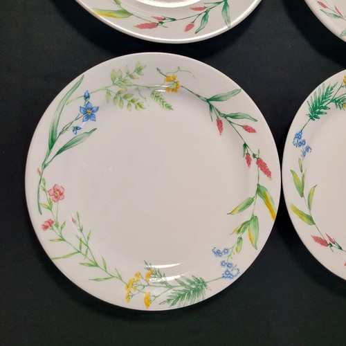 Corelle My Garden 7 1/4" Bread And Butter Plates Multicolor Flower Edge ...