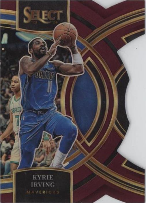 2023-24 Panini Select - Premier Level Kyrie Irving #180 Maroon Prizm ...