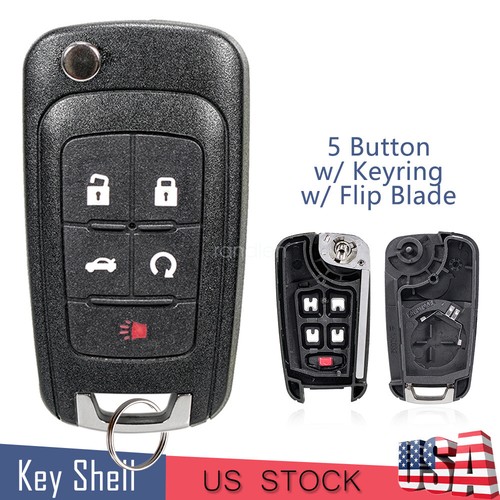 Remote Key Fob Case Cover for Chevrolet Impala Malibu Sonic 2013 2014 ...