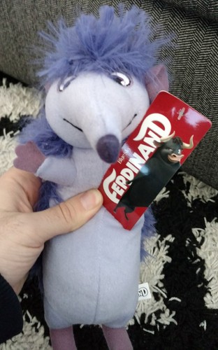 NEW FERDINAND Movie Dos the Hedgehog Plush Toy Factory Purple Blue Sky ...