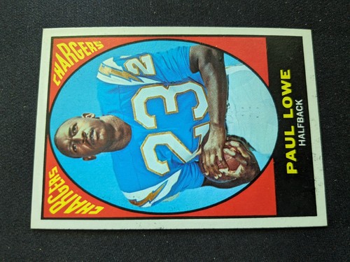 1967 Topps Football Card # 121 Paul Lowe - San Diego Chargers (EX) | eBay