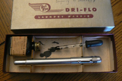 Vintage Dri Flo Laundry Marker Pen with Box and Ink FREE US SHIP | eBay