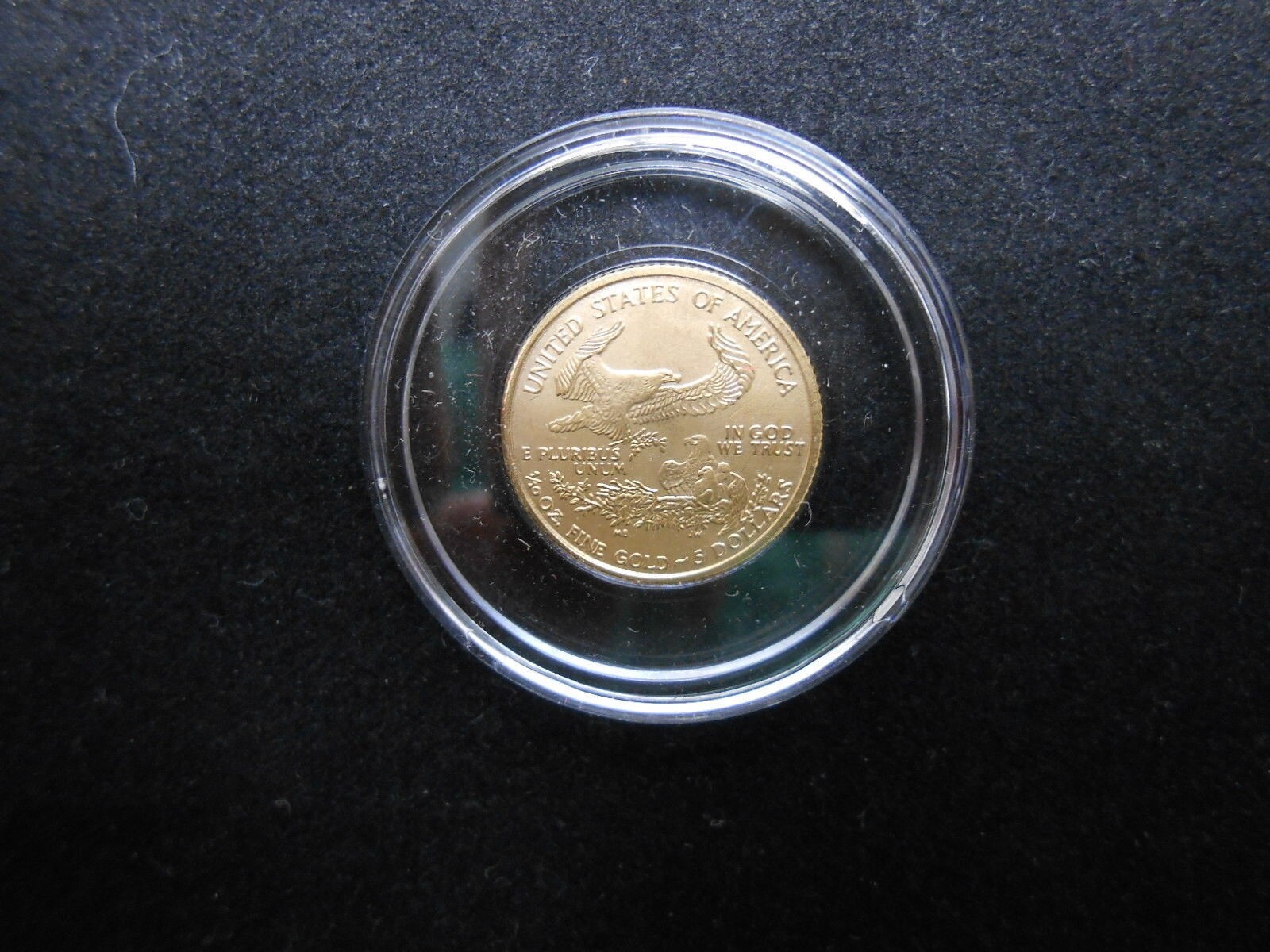 10 Air Tight Holder Coin Capsules DIRECT FIT for US 1/10oz GOLD EAGLE ...