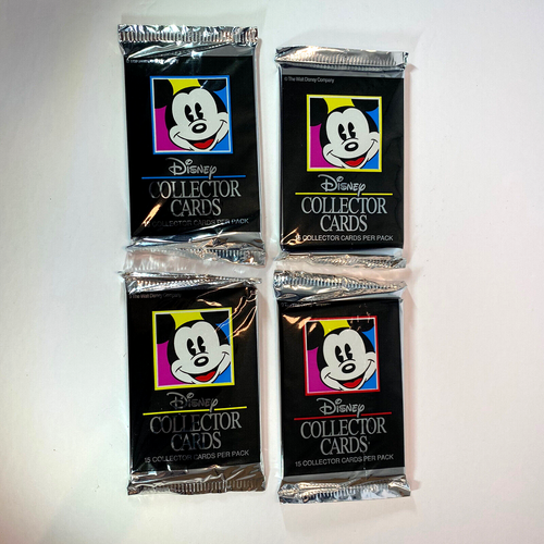 lot of 4 (four) Disney Collector Cards Packs 1991 Impel Unopened | eBay