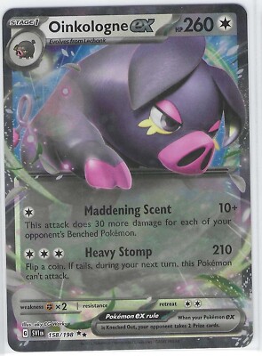 Oinkologne ex (Double Rare) 158/195 Pokémon Scarlet & Violet Base | eBay