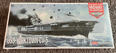 Sealed/New in Box 1/700 Academy USS Yorktown CV-5 Model Ship Kit | eBay