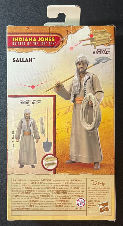 2023 HASBRO Indiana Jones: Raiders Of The Lost Ark Sallah Figure SEALED ...