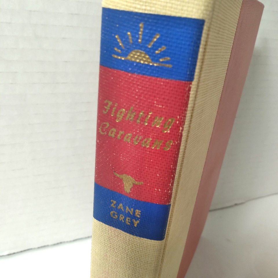 Zane Grey Fighting Caravans Vtg 1957 Western Novel Walter Black Harper ...