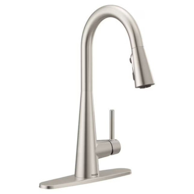 🌱 Moen 7864SRS SLEEK 1-Handle High-Arc Pulldown Kitchen Faucet ...