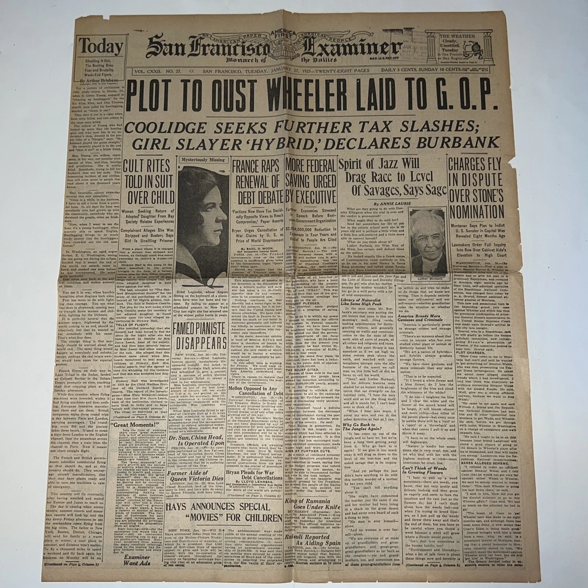 Vintage Newspaper Articles