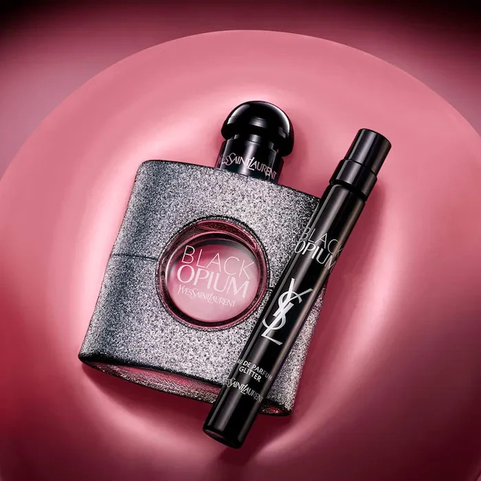 YSL Black Opium Eau de Parfum Glitter with Marshmallow & Coffee 30ml | eBay