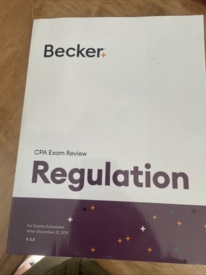 Becker Professional Education CPA Exam Review - V 3. 5 Regulation ...