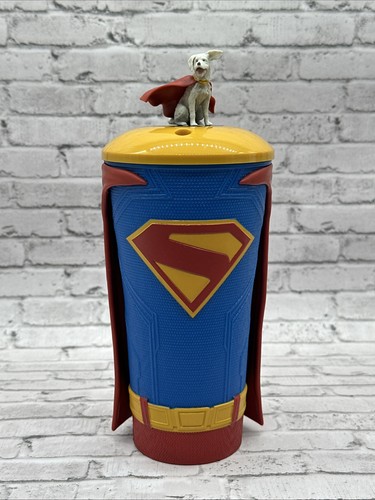 Superman 2025 AMC Exclusive Rubber Cape Collectible Cup & Krypto Dog ...