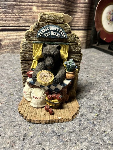 Vintage Figi Graphics "Please Don't Feed the Bears" Bookends, Molded ...