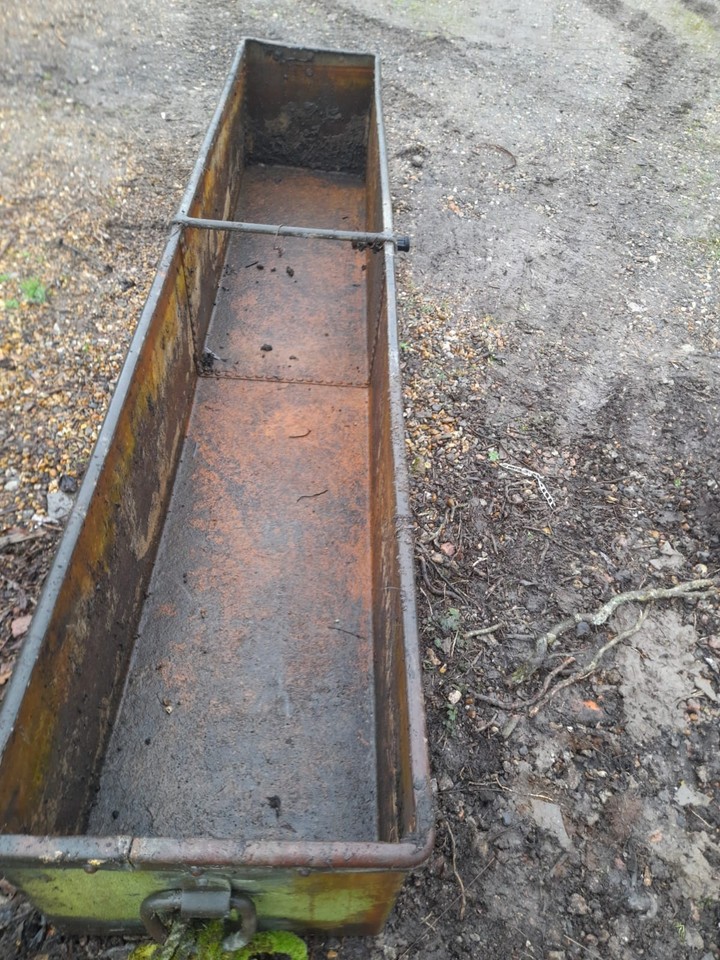 Large antique Old Galvanised Water Trough | eBay UK