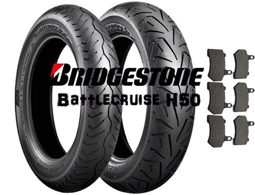 H50 BRIDGESTONE BATTLECRUISE 130/90-16 & 140/90-16 TIRE SET HARLEY ...