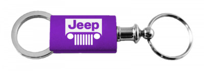 Jeep Grill Purple Valet Anodized Aluminum Key Chain Fob Ring Official ...