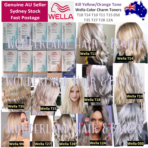 Wella Color Charm Perm Liquid Toner T10 T11 T14 T15 T18 T27 T28 9A 050 ...