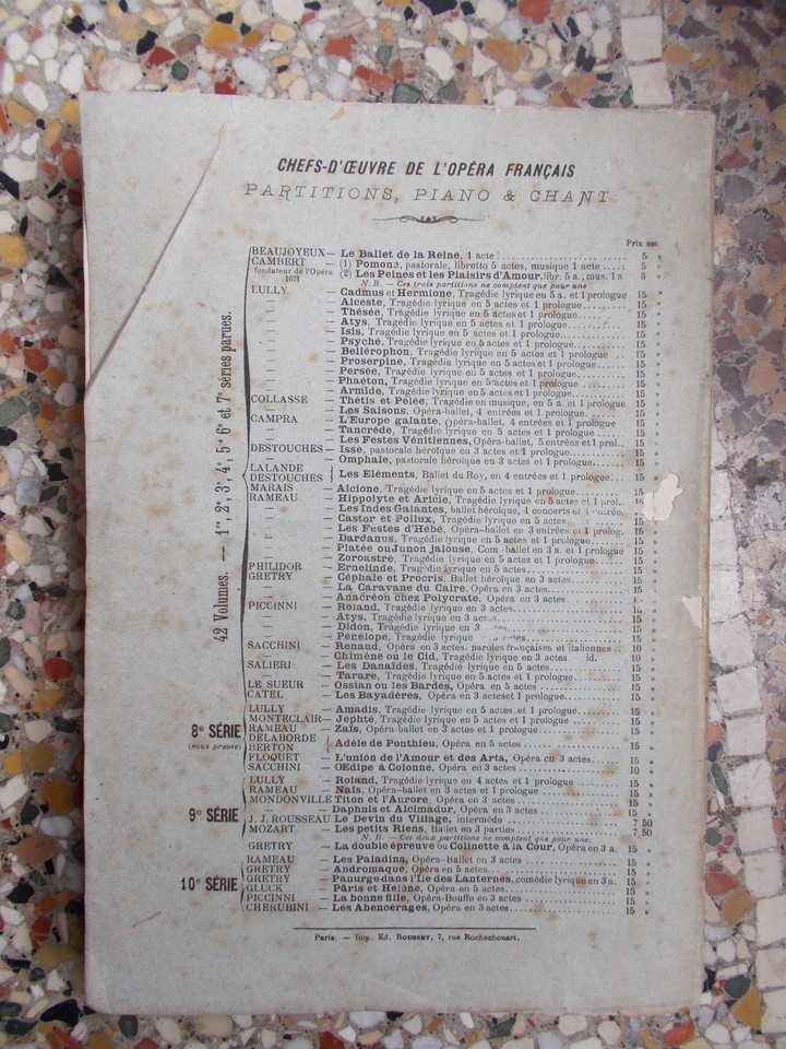 CATEL Charles Simon, Les Bayadères (Michaelis, sans mention de date) | eBay