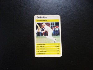 David STEELE - ENGLAND TEST cricket Top Trumps card | eBay